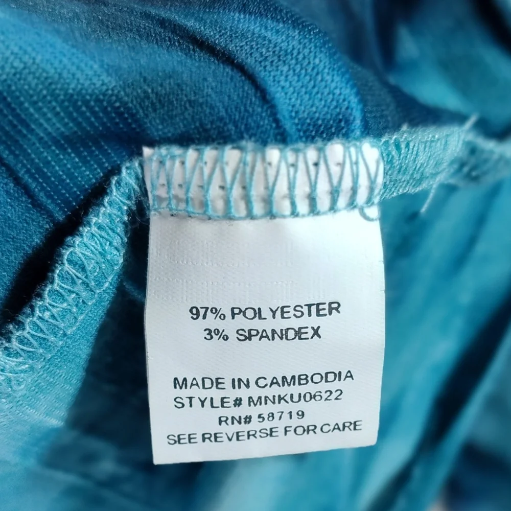 Elementz | Tops | Elementz Textured Teal Blue Top Blouse Sz L Nwot ...